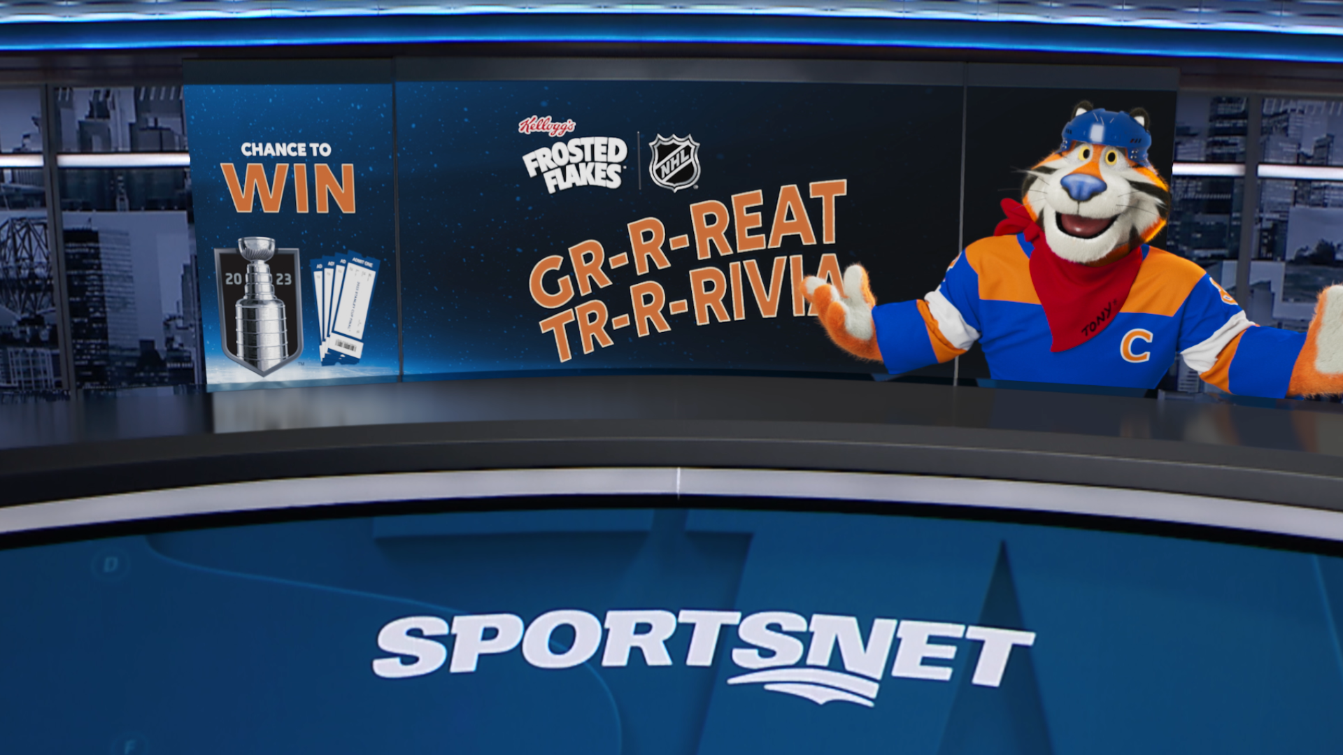 Tony The Tiger Hosts Trivia Games During Nhl On Sportsnet | Campaign Canada
